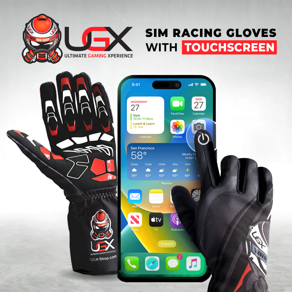 Sim Racing gloves with touchscreen – UGX Race simulators